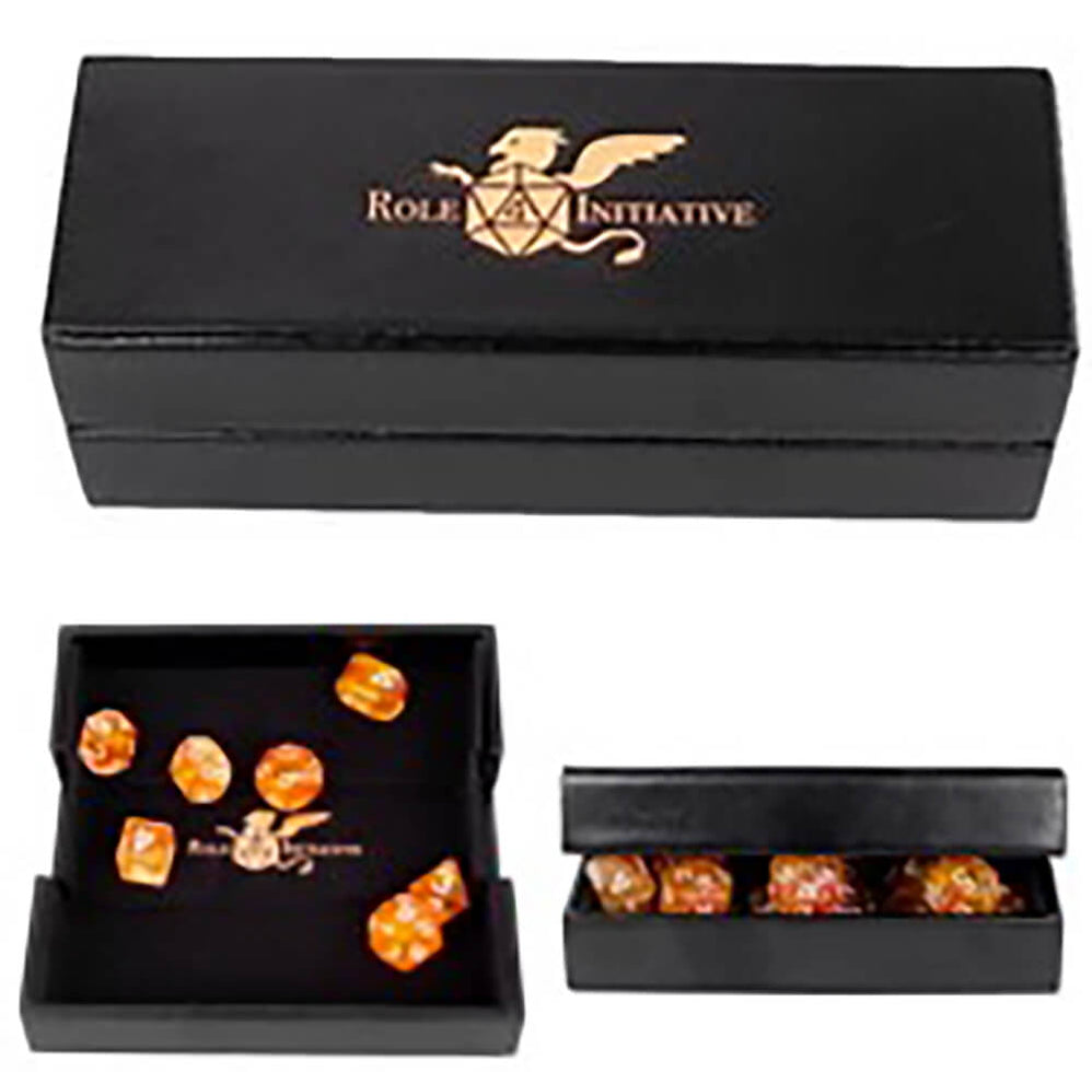 Dice Tray (6x6in) Faux Leather Dice Box / Rolling Tray — Twenty Sided ...
