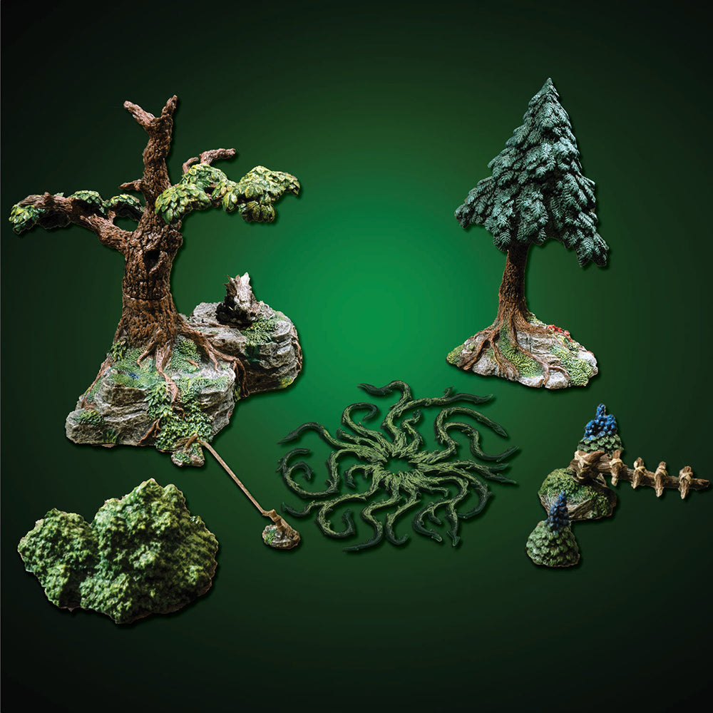 Terrain Dwarven Forge Painted (12ct) Forest Starter Set — Twenty Sided™