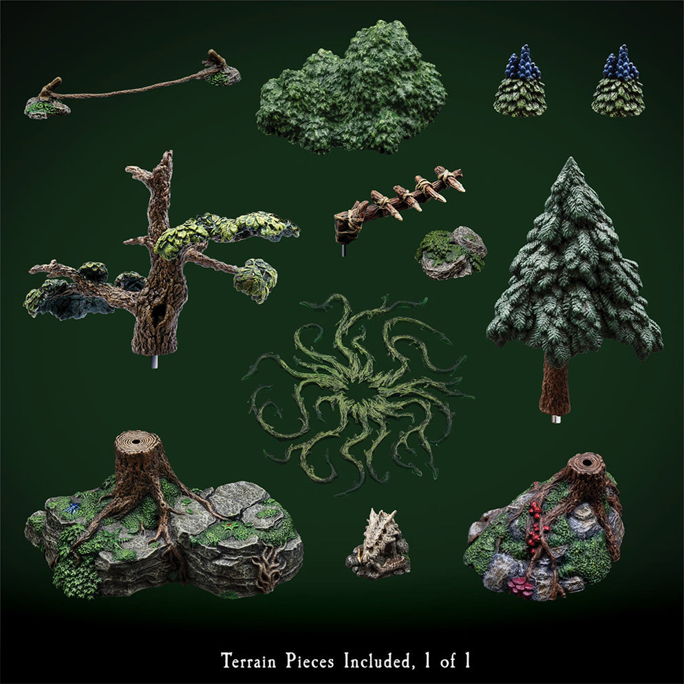 Terrain Dwarven Forge Painted (12ct) Forest Starter Set — Twenty Sided™