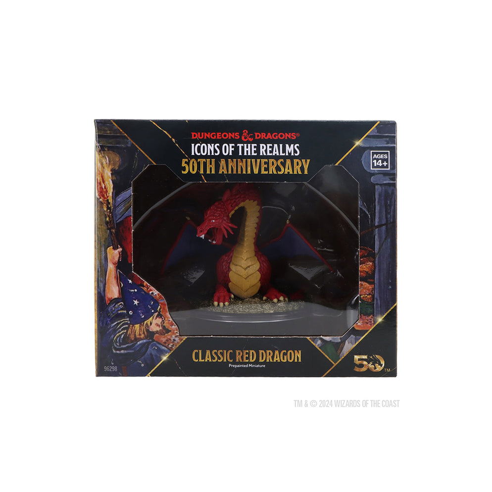 Mini - D&D Icons of the Realms 50th Anniversary : Classic Red Dragon ...