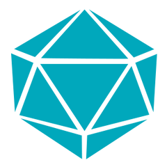 Dice 7-set Frosted (16mm) 27401 Clear / Black — Twenty Sided™