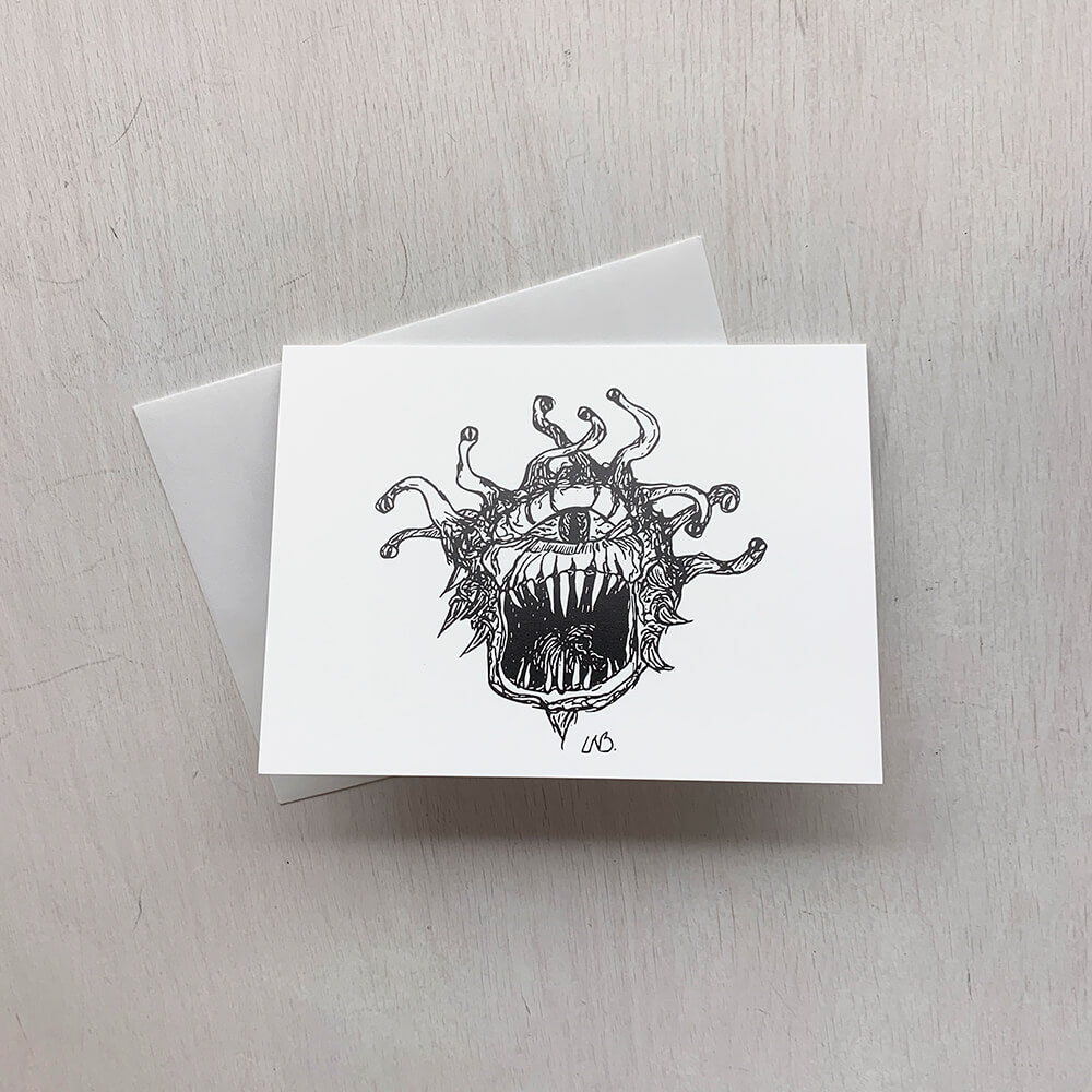 Greeting Card (4x5.5in) Beholder — Twenty Sided™