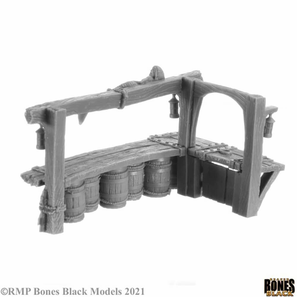 Mini - Reaper Bones Black Deluxe Box Set 44153 Pirate City of Brinewin ...