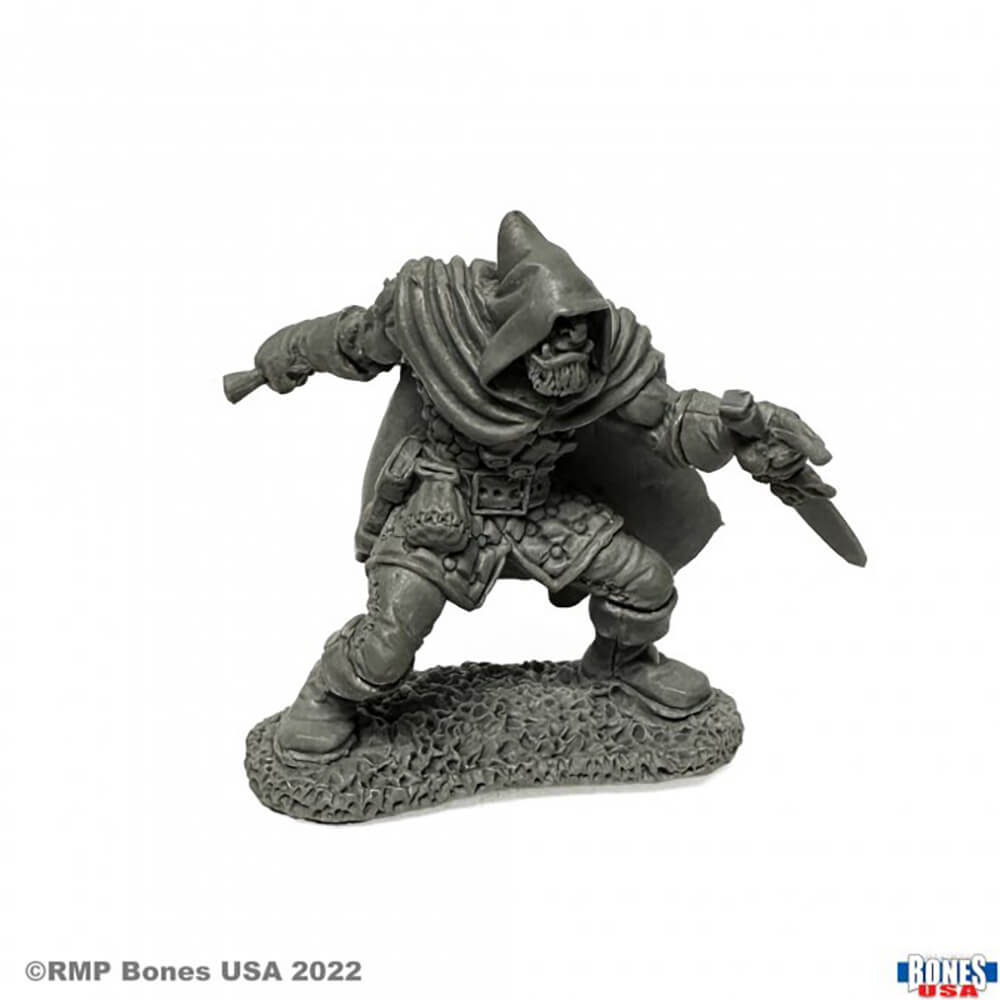 Mini - Reaper Bones USA 30085 Rogan Half-Orc Thief (Rogue) — Twenty Sided™
