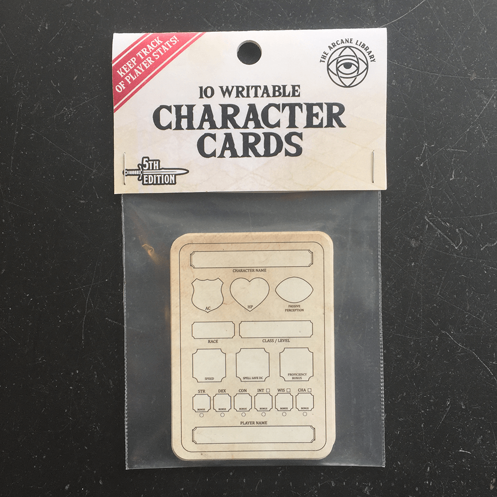 Combat Cards : Character Cards — Twenty Sided