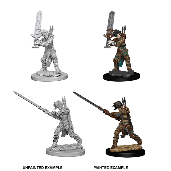 Mini - Pathfinder Deep Cuts : Human Barbarian (Female) — Twenty Sided™